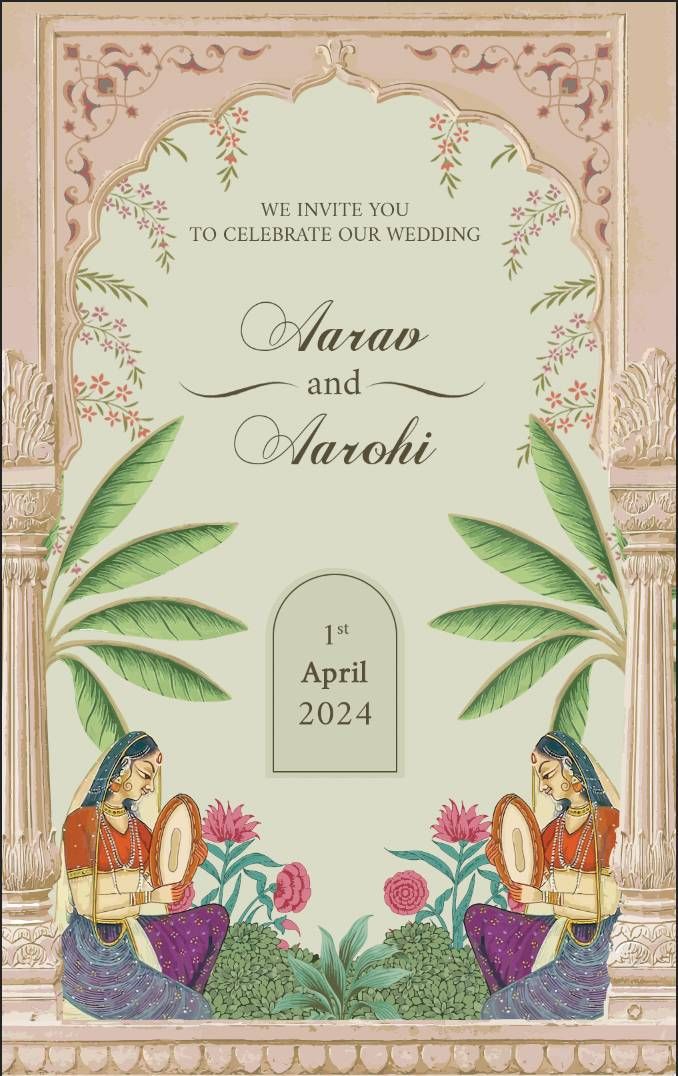 Rajasthani Wedding Card Designs & Free Templates - Customise & Download