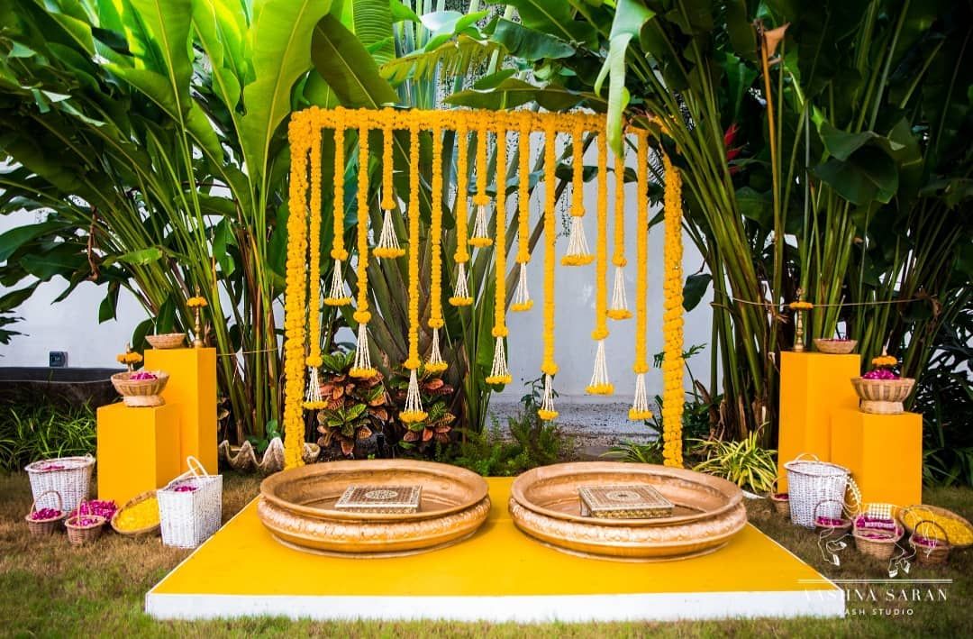 We’re Obsessed With These Sunshine-Themed Haldi Decor Ideas | WedMeGood