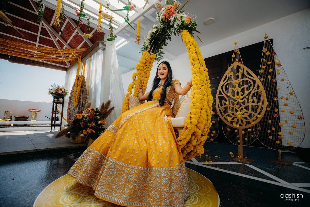 We’re Obsessed With These Sunshine-Themed Haldi Decor Ideas | WedMeGood