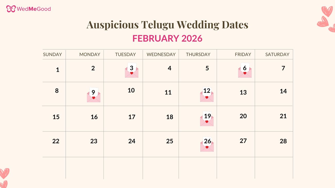 Best Telugu Pelli Muhurtham Dates In 2026 | WedMeGood