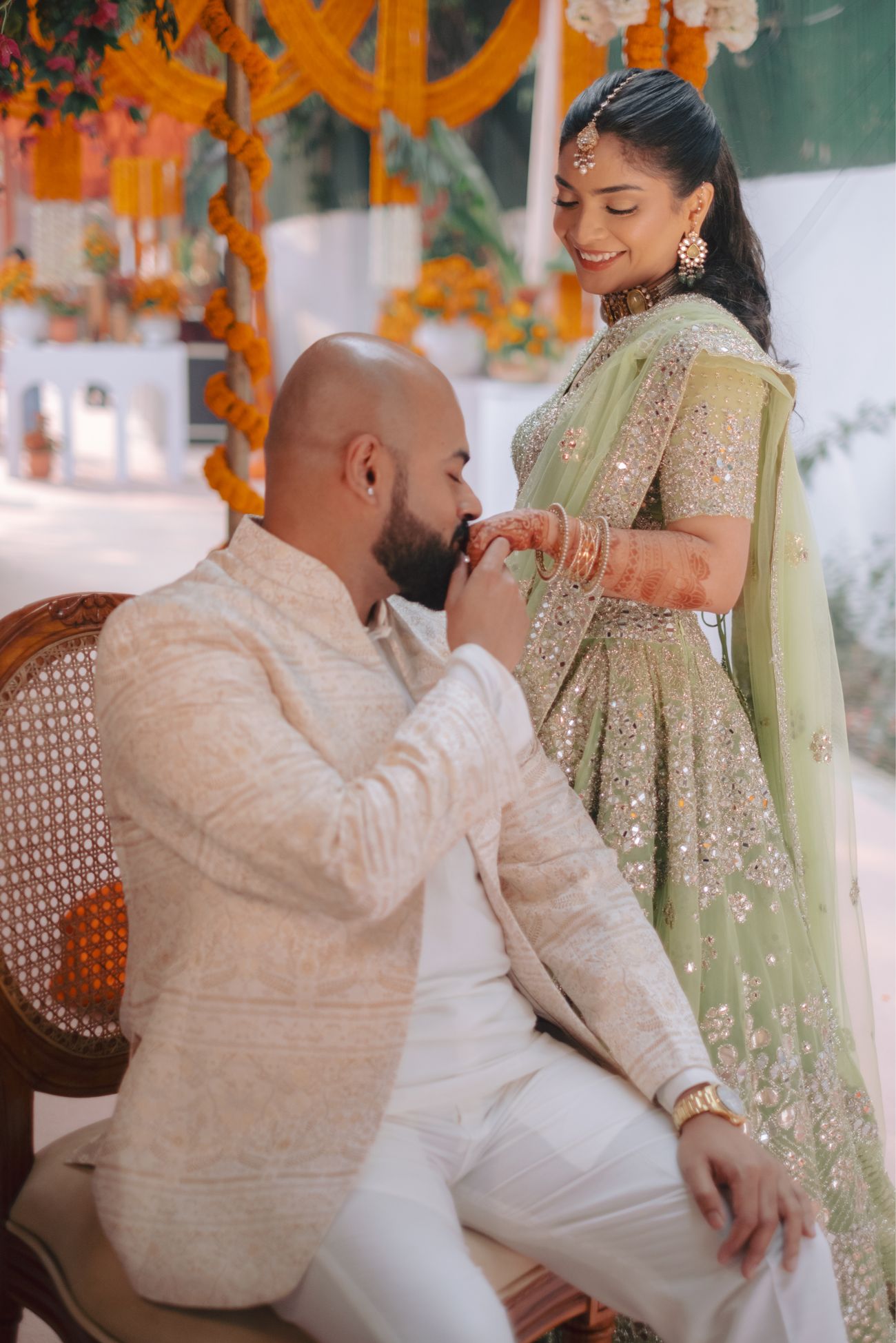 Jaipur Wedding With A Gorgeous Lotus Mandap & Musical Pheras! | WedMeGood