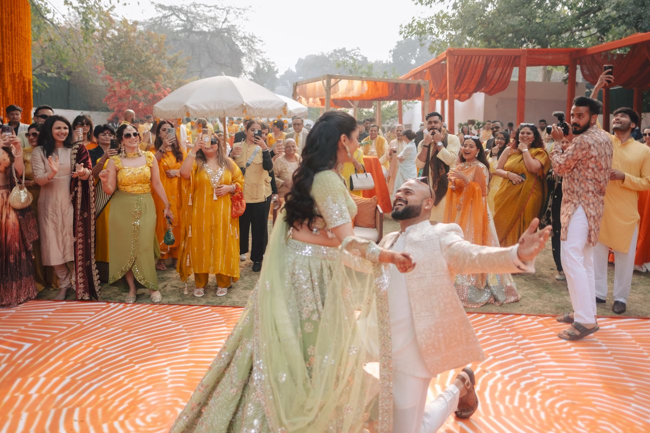 Jaipur Wedding With A Gorgeous Lotus Mandap & Musical Pheras! | WedMeGood