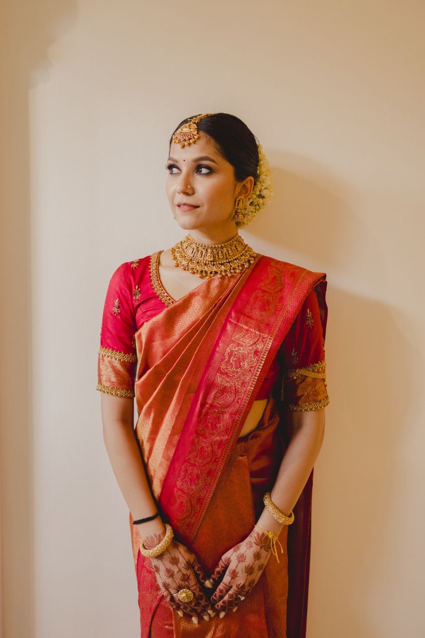 Simple South Indian Wedding In Delhi With A Minimally Beautiful Bride ...