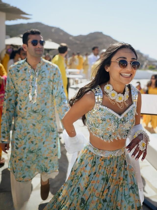 The Trending 2026 Haldi Aesthetic: Powder Blue! | WedMeGood