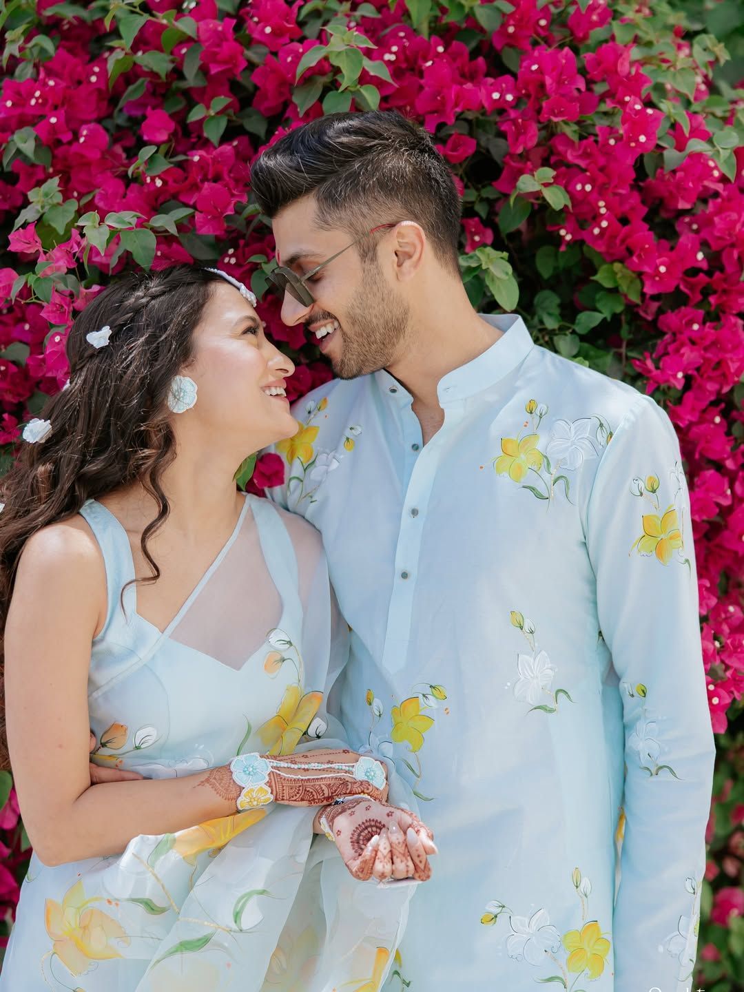 The Trending 2026 Haldi Aesthetic: Powder Blue! | WedMeGood