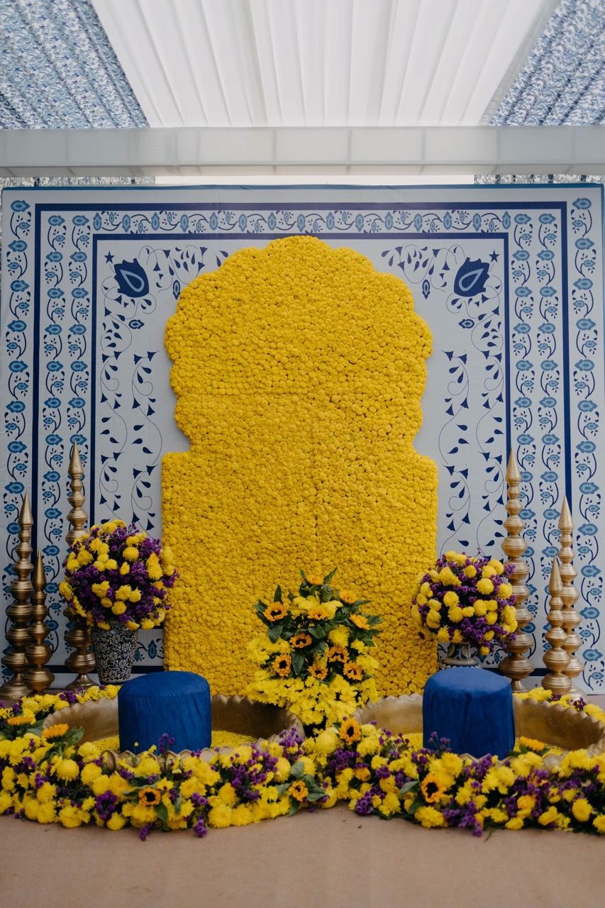 The Trending 2026 Haldi Aesthetic: Powder Blue! | WedMeGood