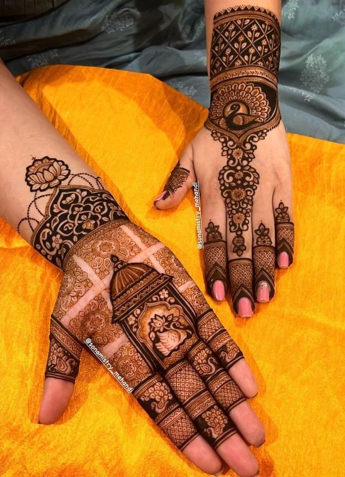 Swan Henna Design
