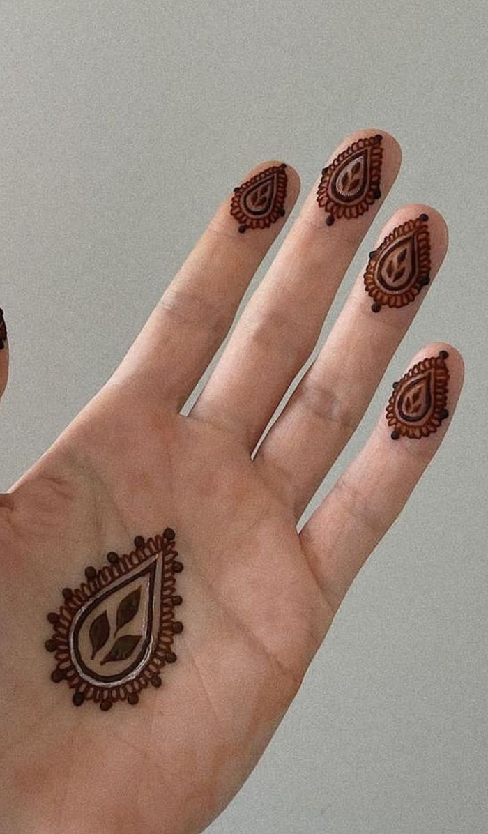 Simple Mehndi Designs For Kids Step By Step