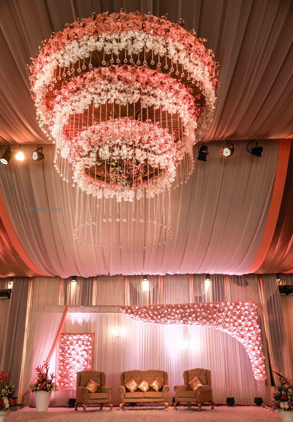 Photo of floral stage decor