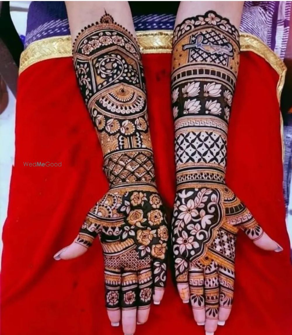 Photo From kolkata bridal mehandi work - By Satish Professional Bridal ...