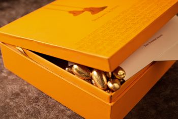 Photo of Lotus motif invitation card