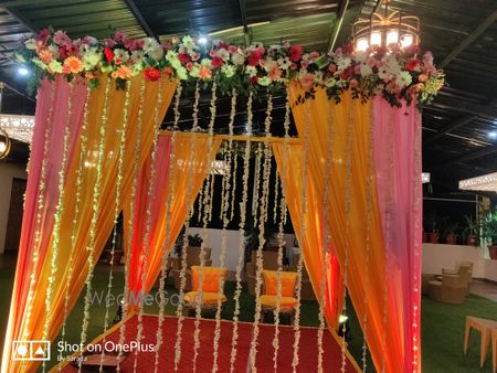 Photo of Gorgeous decor for Sangeet with personalised elements