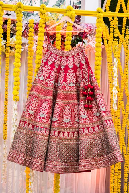 Photo of Unique bridal lehenga color