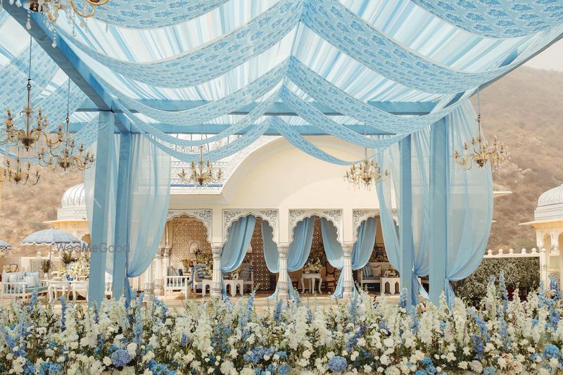 Photo of soft blue pastel wedding decor ideas