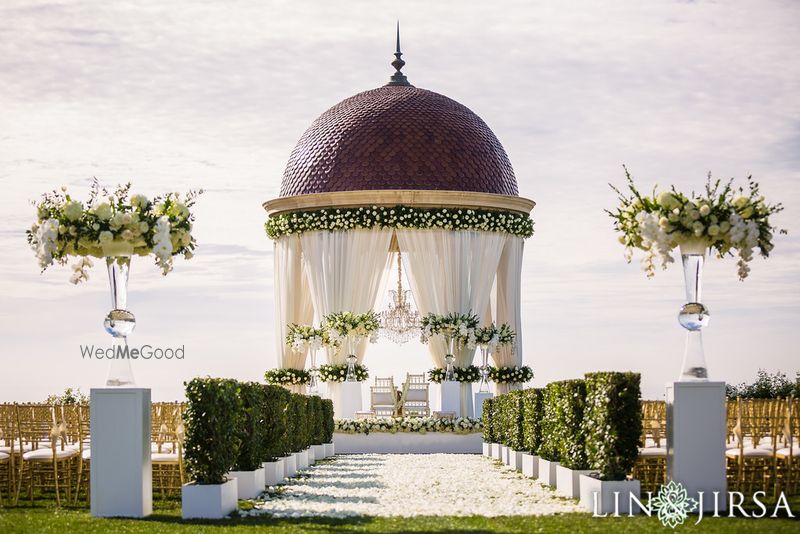 Photo of Botanical round mandap idea