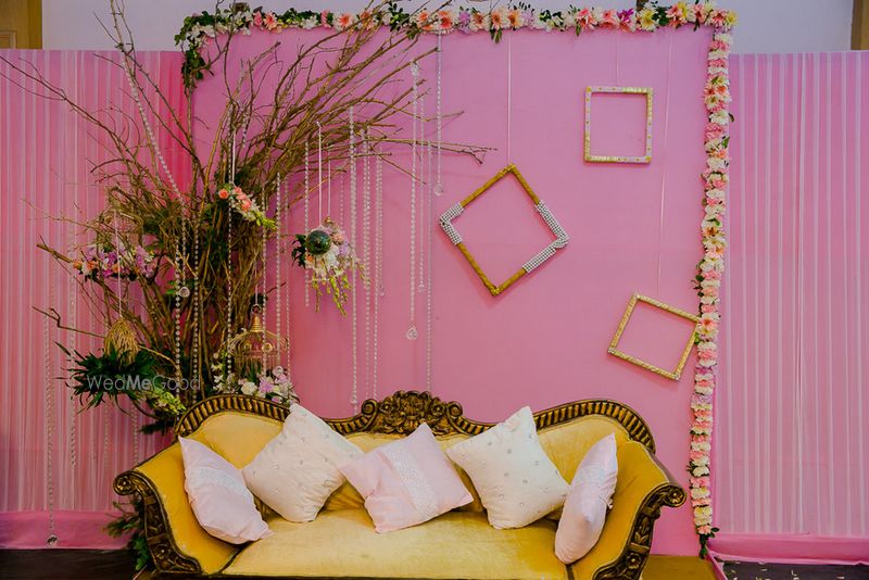 Photo of Light pink stage decor