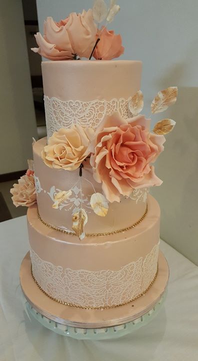Photo of blush pink cake