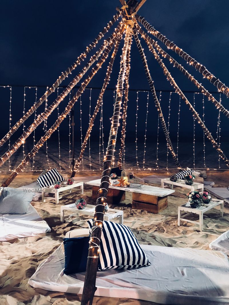 Photo of Beach tenting with beautiful lighting