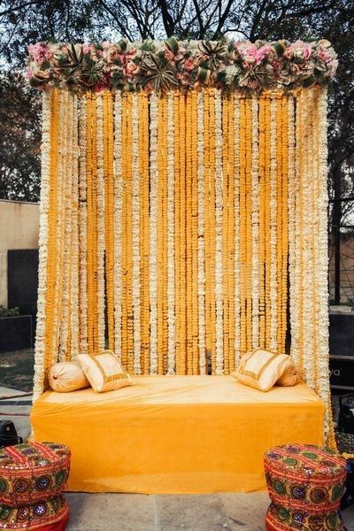 Photo of Pretty haldi setup