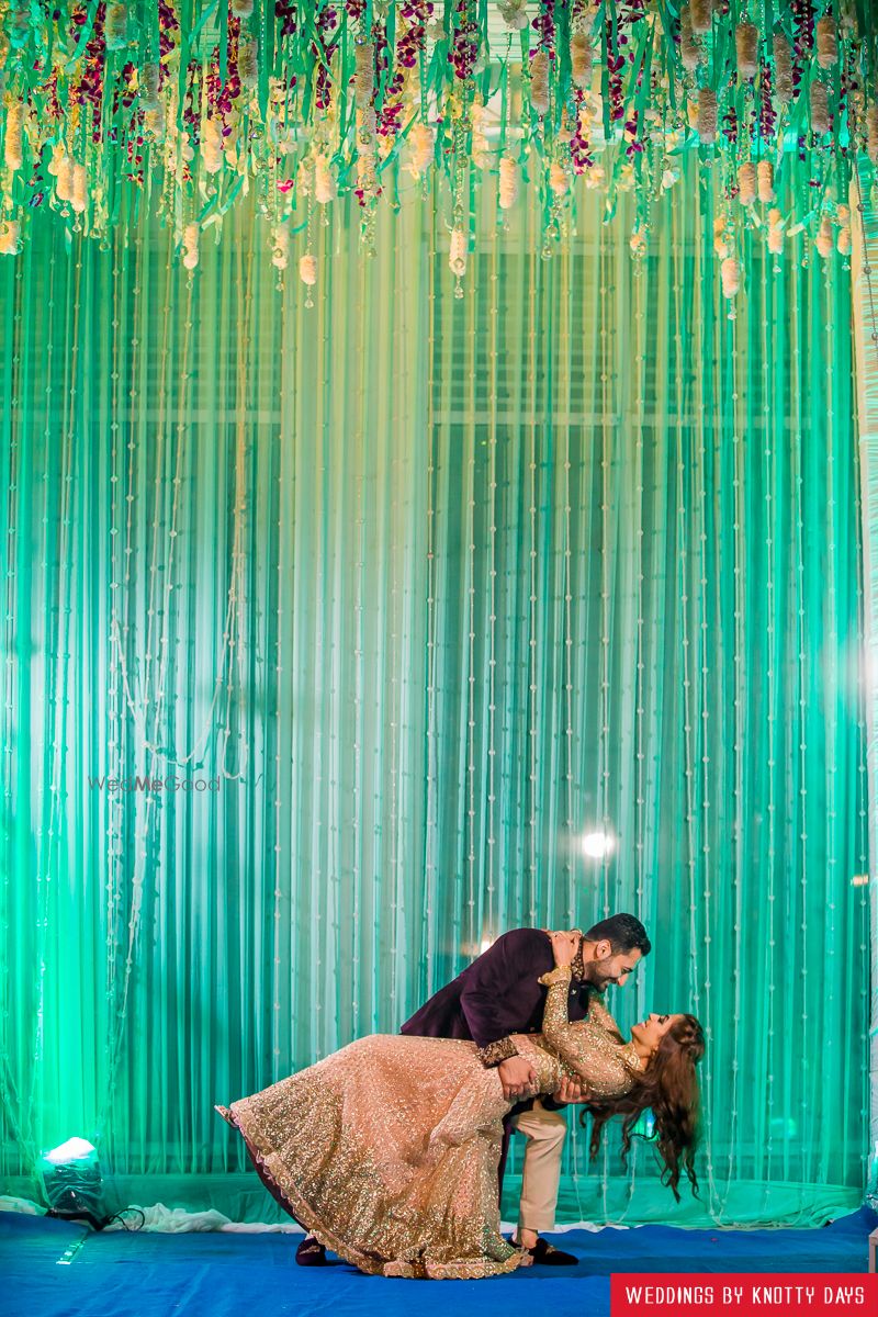 Photo of Couple portrait while dancing on stage