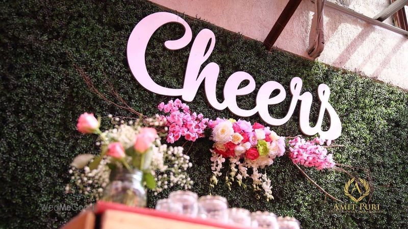 Photo of Cheers backdrop for bar decor idea