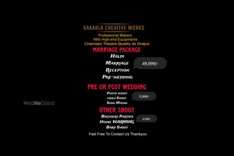 Kakarla Creative Works - Price & Reviews | Hyderabad Pre Wedding Shoot