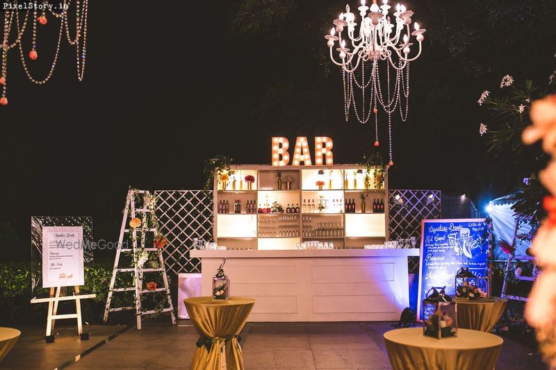 Photo of A modern bar setup!