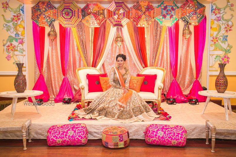 Photo of Rajasthani Decor with Traditional Umbrellas