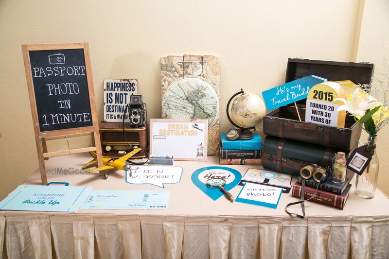 Photo of Travel Theme Photobooth Decor