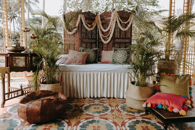 Photo of simple decor idea at home for the mehendi