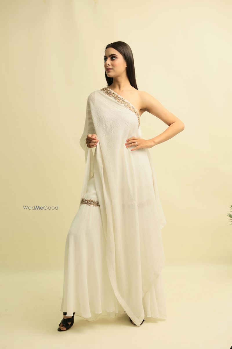 Garara with Off-shoulder Kurta
