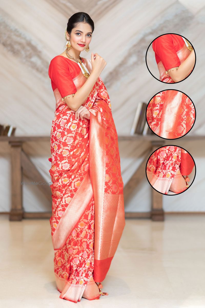 Red Banarasi Saree